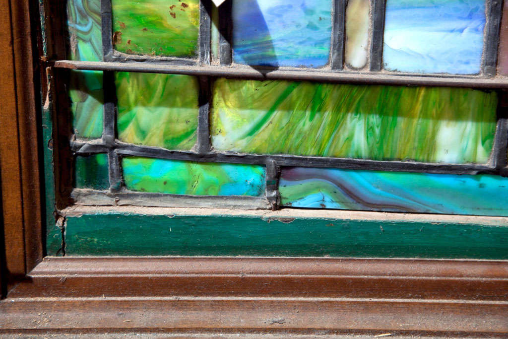 Large Antique Stain Glass Window at 1stDibs | large stained glass ...