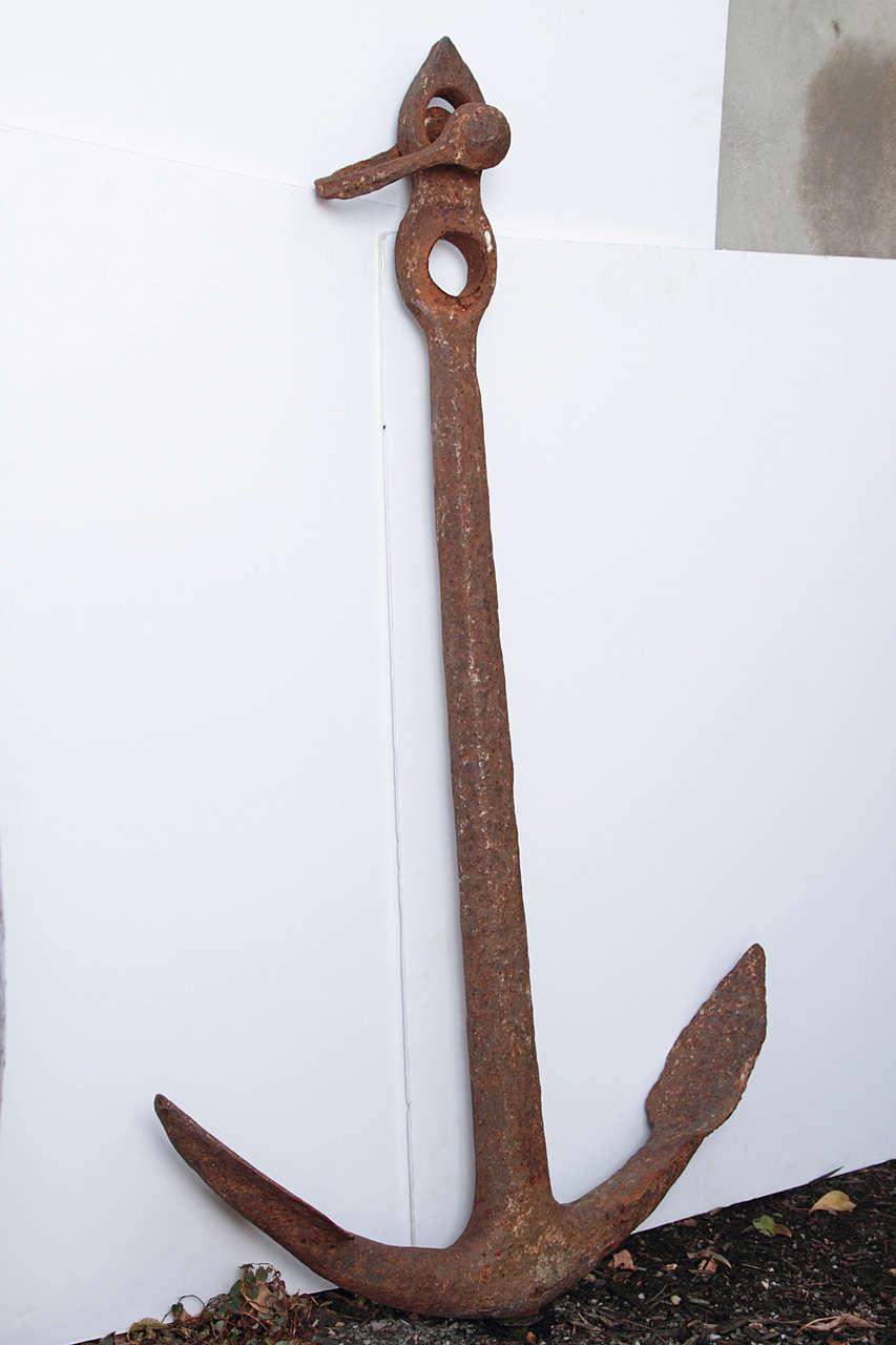 Cast Iron French Ship's Anchor at 1stDibs