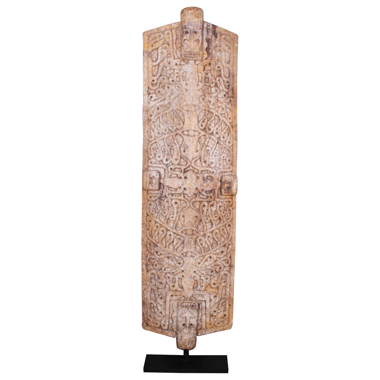 Indonesian Carved Wood Shield at 1stDibs