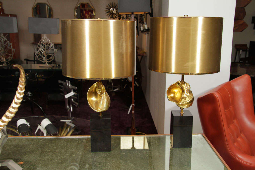 Pair Of Bronze Table Lamps By Maison Charles at 1stDibs