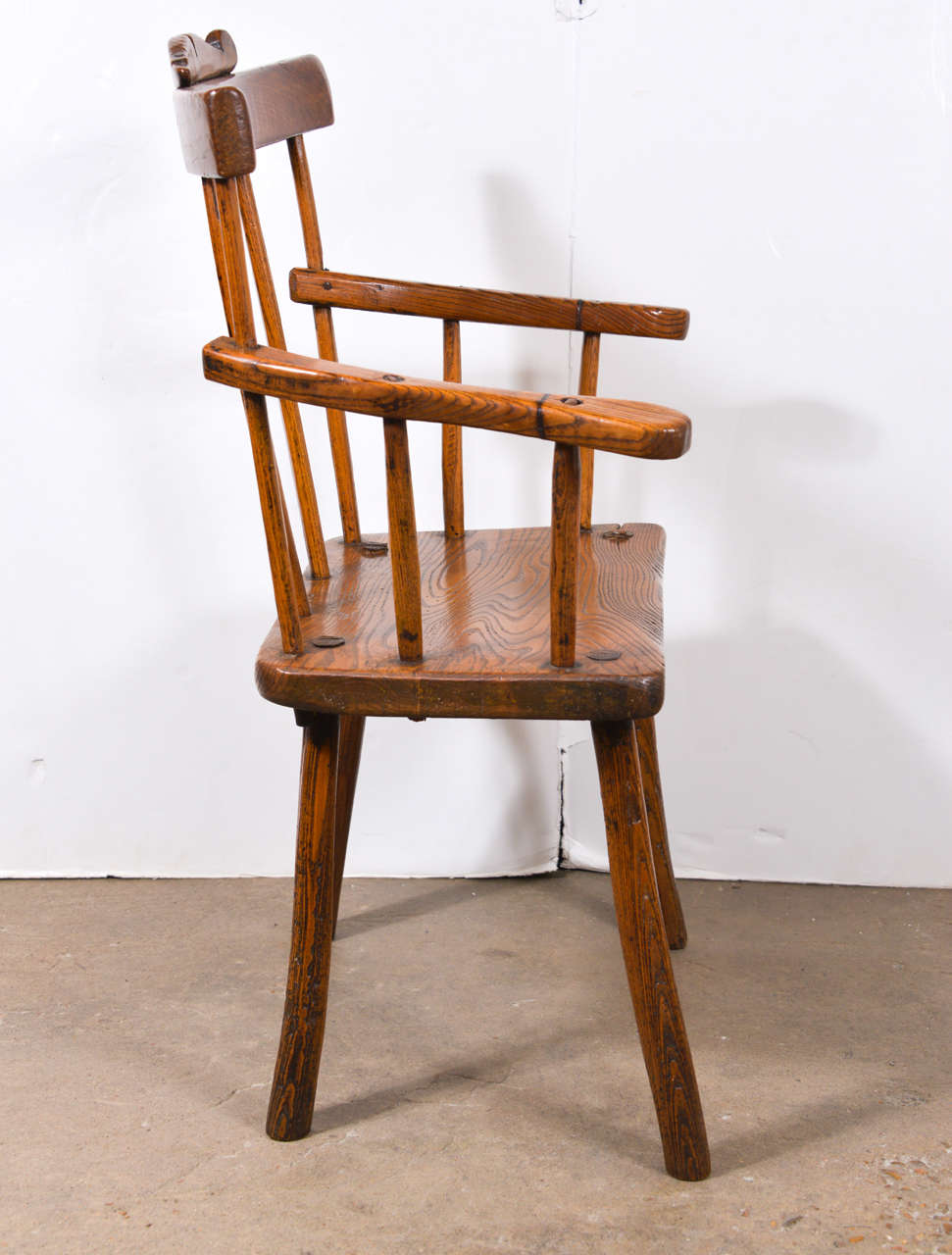 Primitive 18th Century Folk Art Chair For Sale at 1stDibs | primitive ...