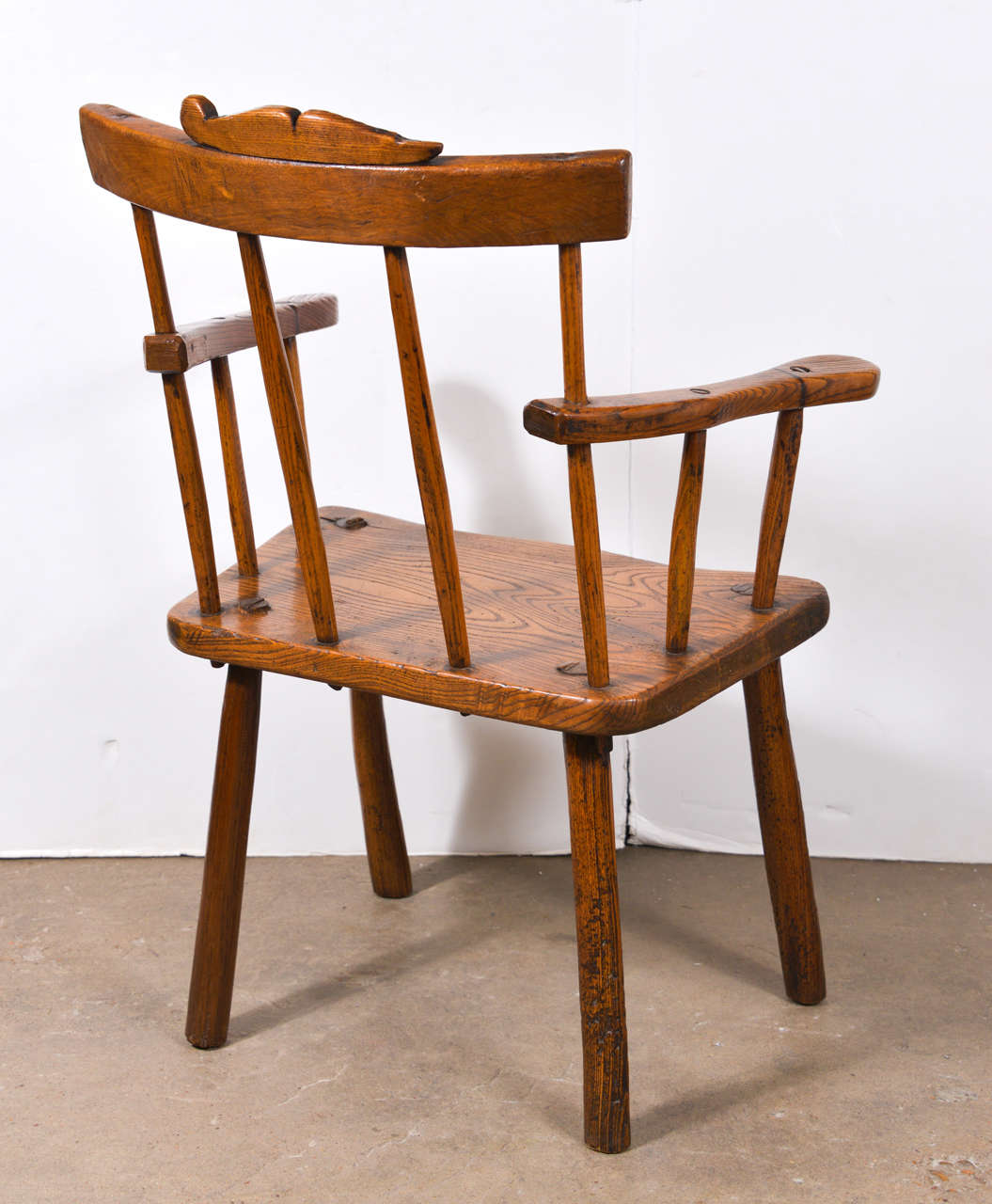 Primitive 18th Century Folk Art Chair For Sale at 1stDibs | primitive ...