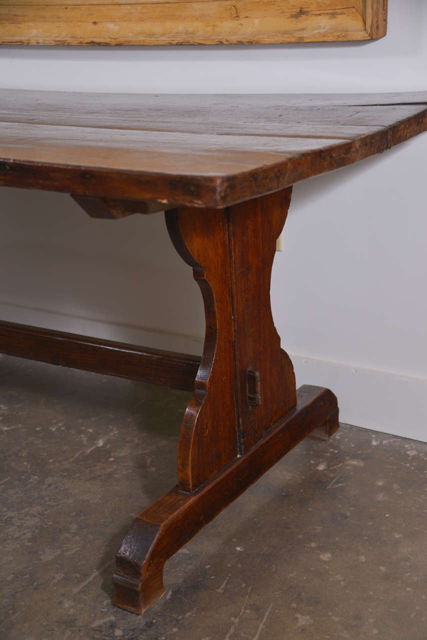 19th Century French Monastery Trestle Table at 1stDibs | monastery table