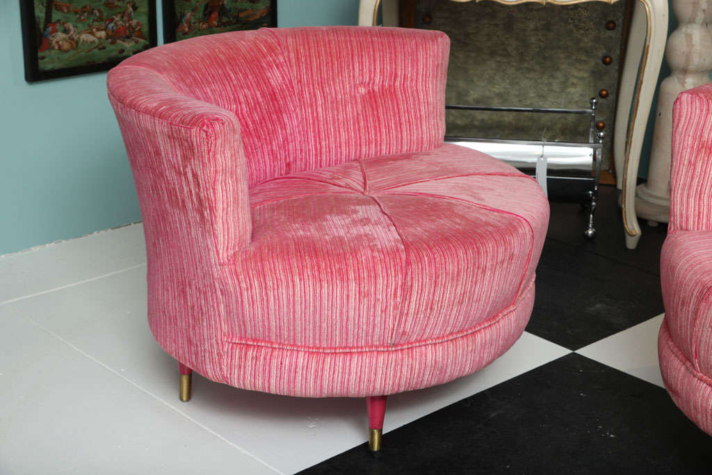 Pair of 60's Mod Pinwheel Chairs at 1stDibs | 60s mod furniture, pink ...