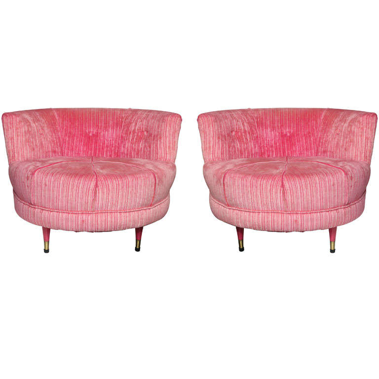 Pair of 60's Mod Pinwheel Chairs at 1stDibs | 60s mod furniture, pink ...