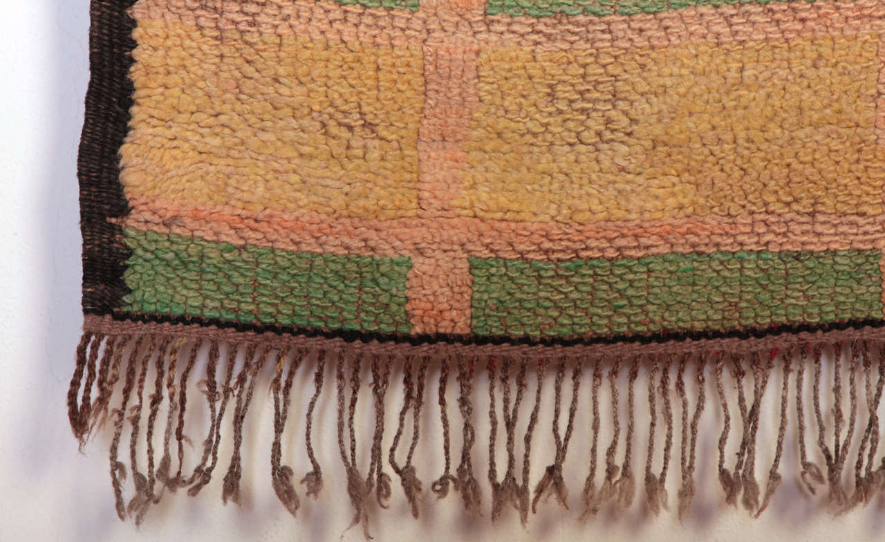 Art Deco Wool Berber Rug, 1930's at 1stDibs