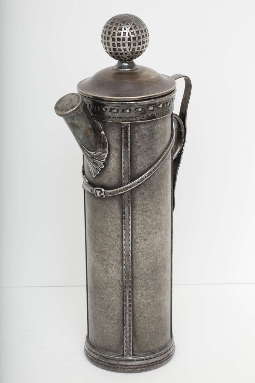 Rare Sterling Silver Golf Bag Cocktail Shaker by Derby/International ...