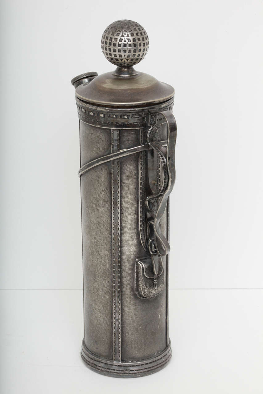 Rare Sterling Silver Golf Bag Cocktail Shaker by Derby/International ...