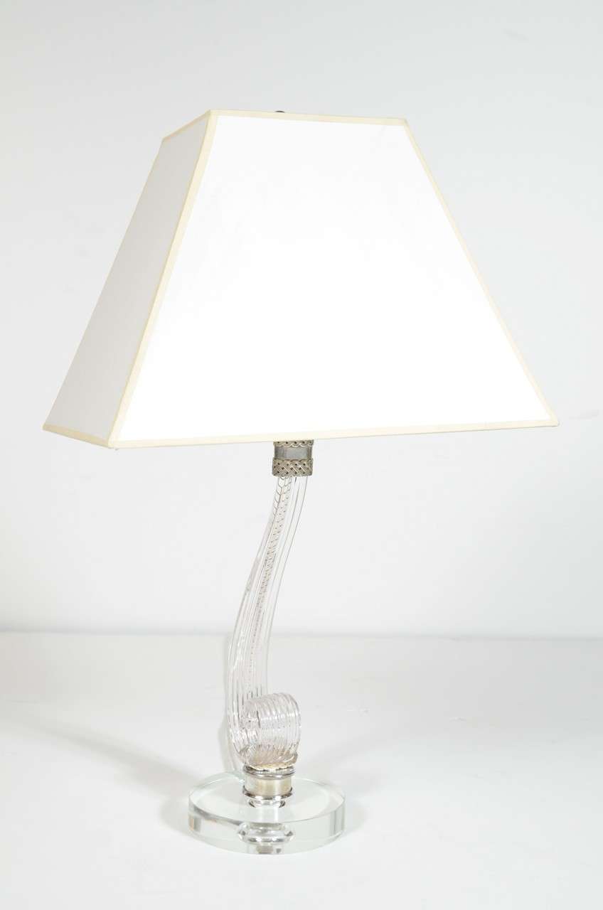 1940s Hollywood Plume Table Lamp From The Devil Wears Prada at 1stDibs