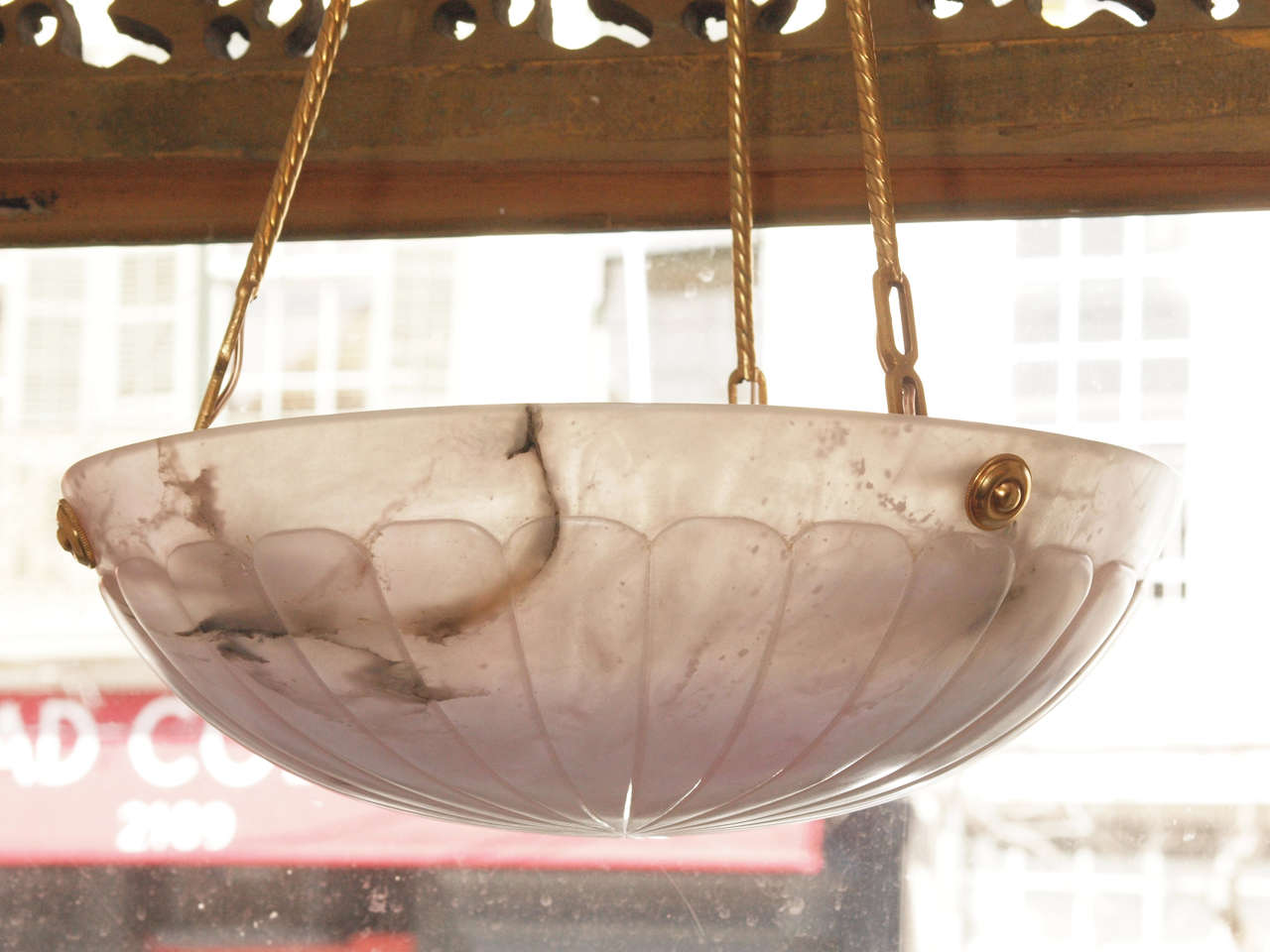 Italian Alabaster Chandelier at 1stDibs