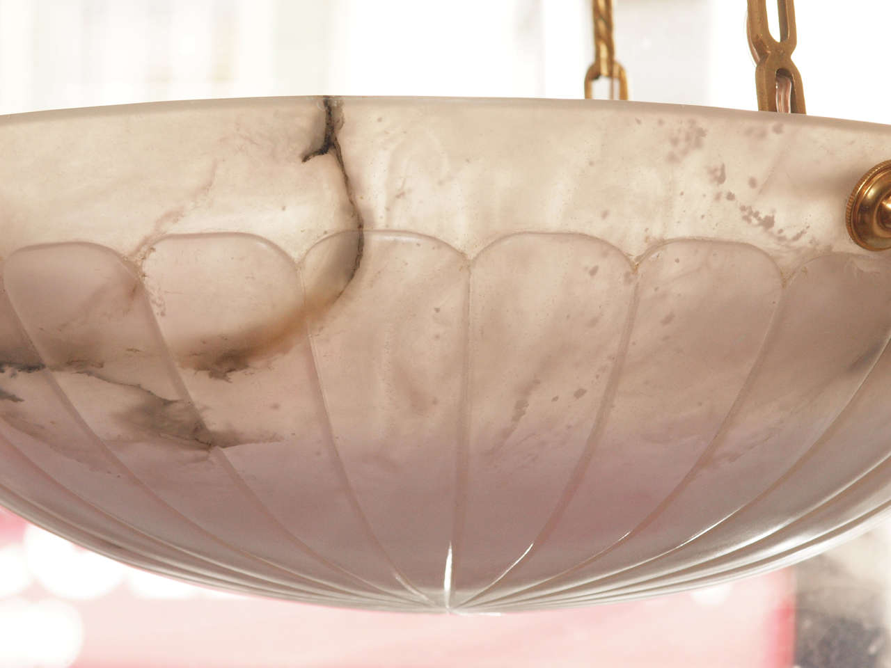 Italian Alabaster Chandelier at 1stDibs