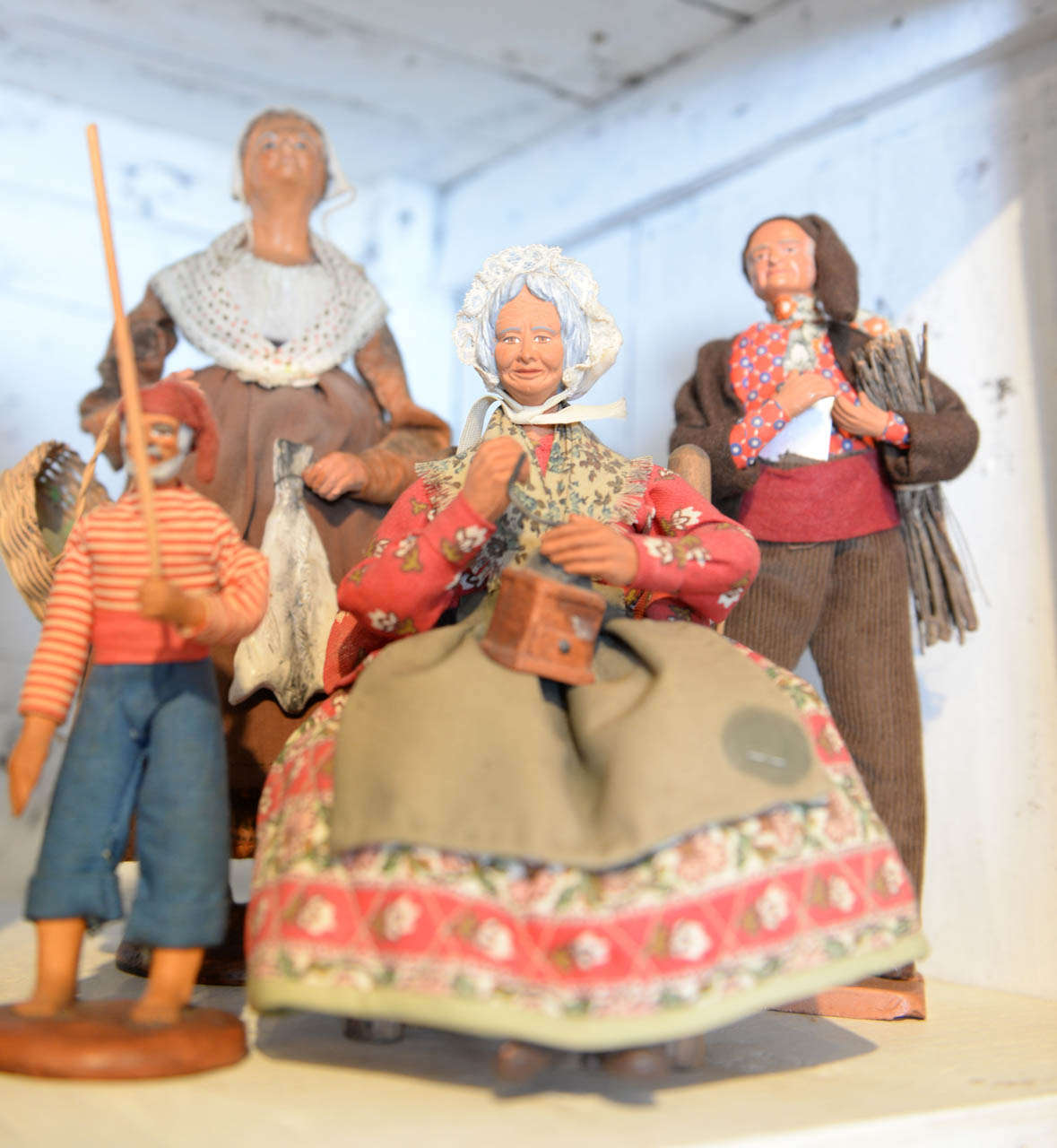 Collection of old Santons From Provence For Sale at 1stDibs