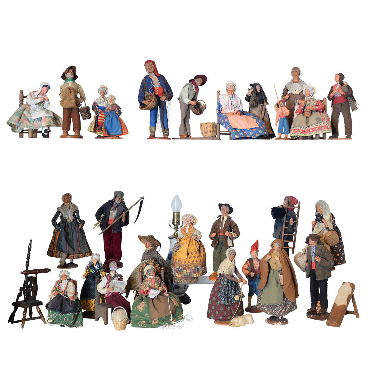 Collection of old Santons From Provence For Sale at 1stDibs