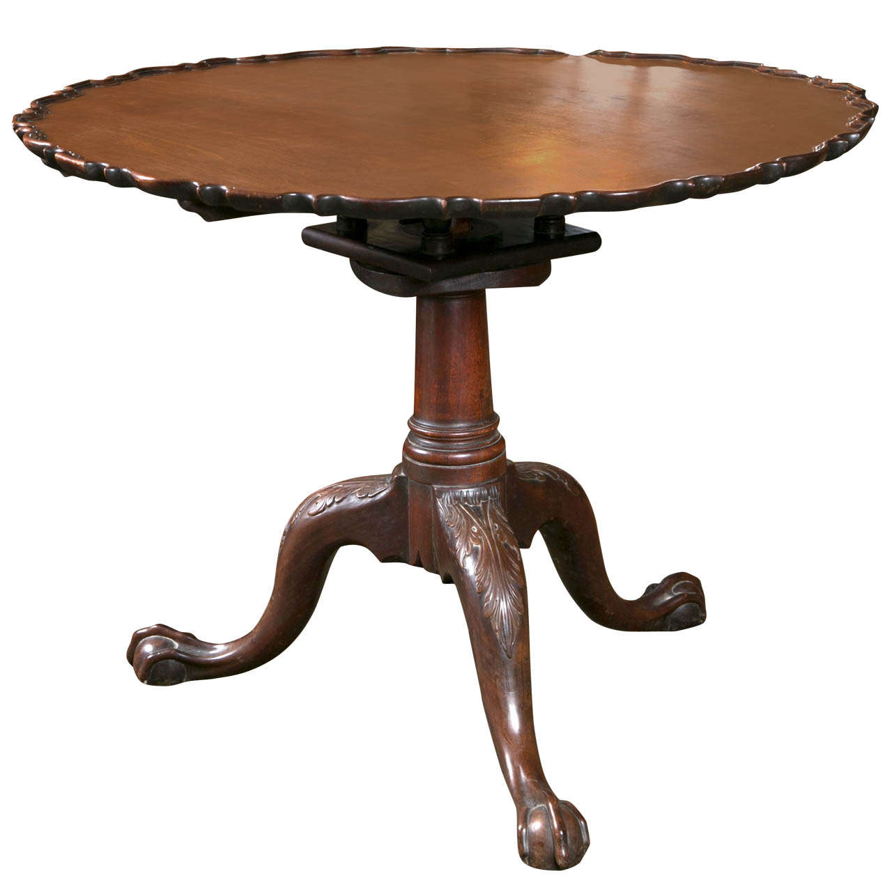 Chippendale Pie Crust Tilt Top Table For Sale at 1stDibs | chippendale ...