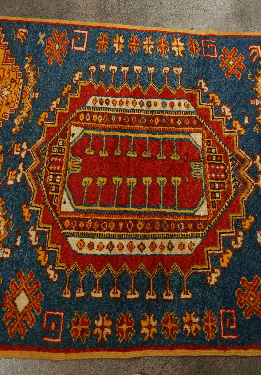 Moroccan Tribal North African Rug at 1stDibs | north african rugs