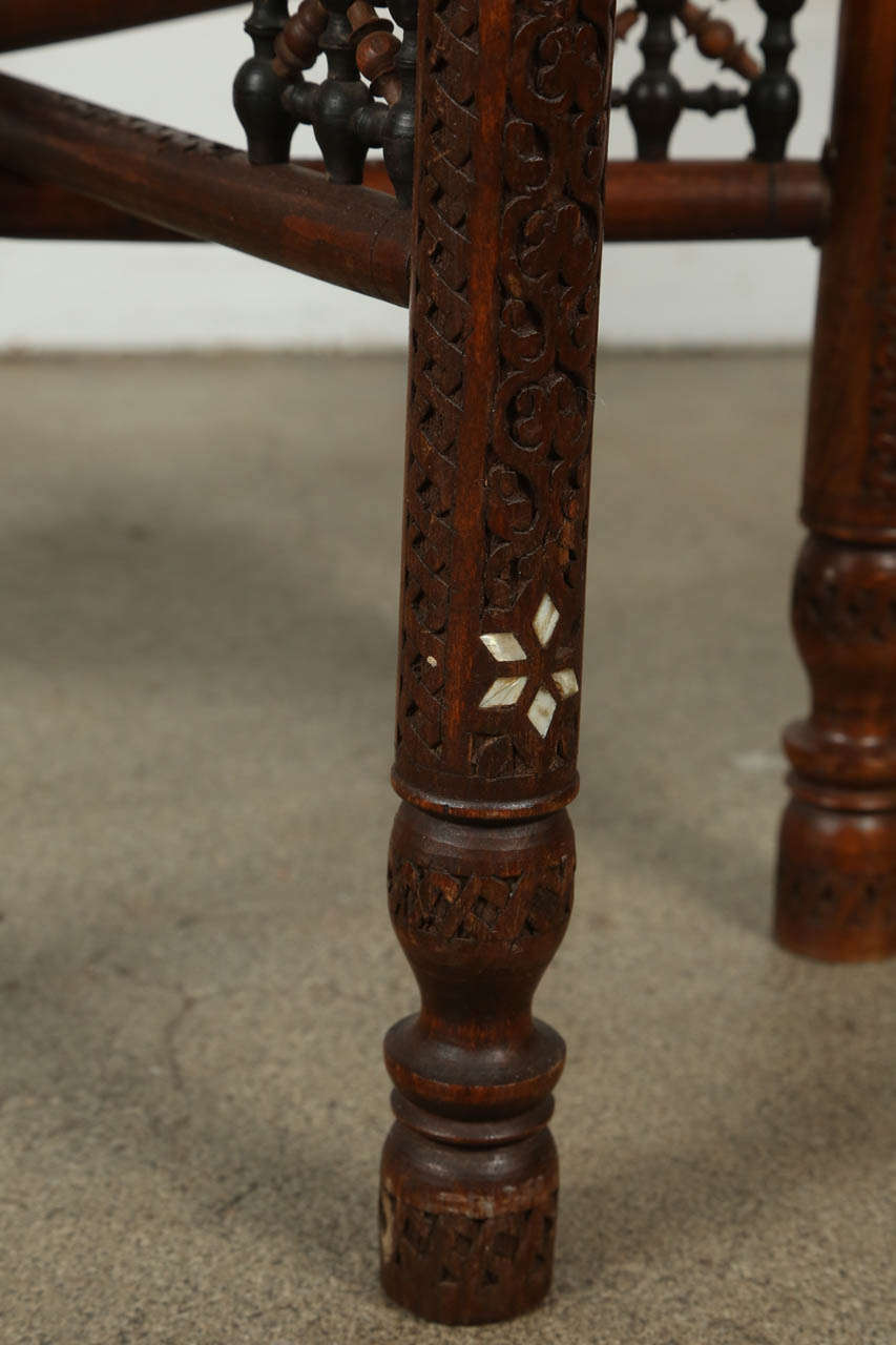 Persian Mameluke Style Brass Tray Table at 1stDibs