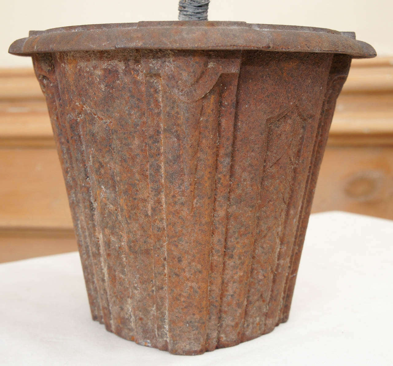 19th Century Tole Flowers in Bronze Pot For Sale at 1stDibs