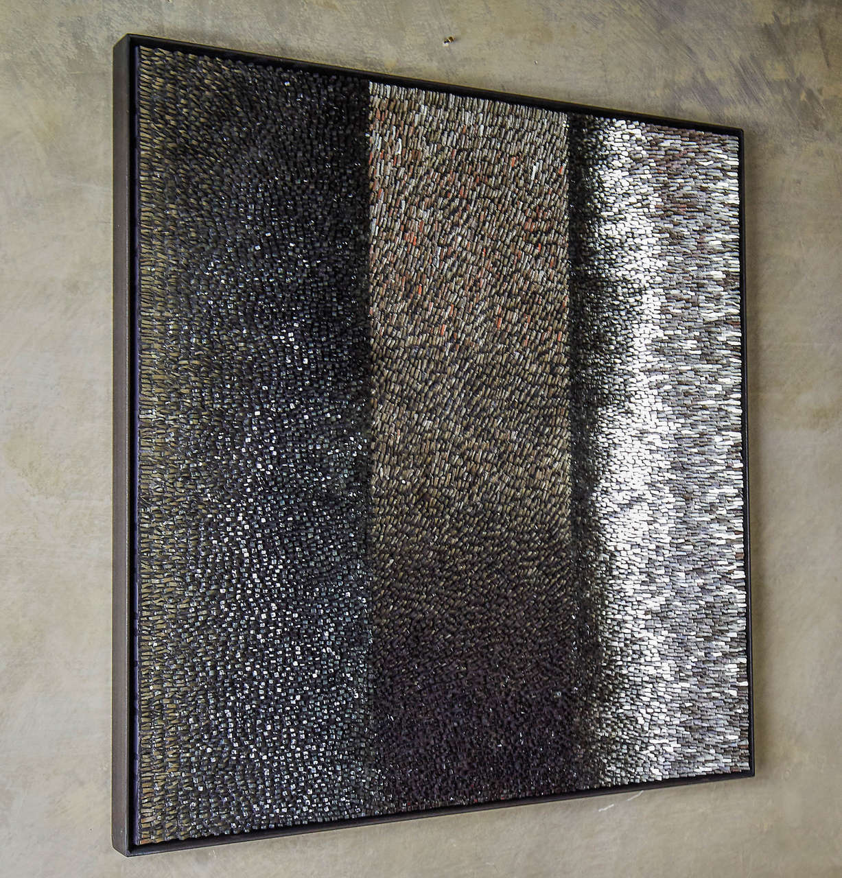 Movimento 66 Glass Paste with Silver Leaf Mosaic at 1stDibs