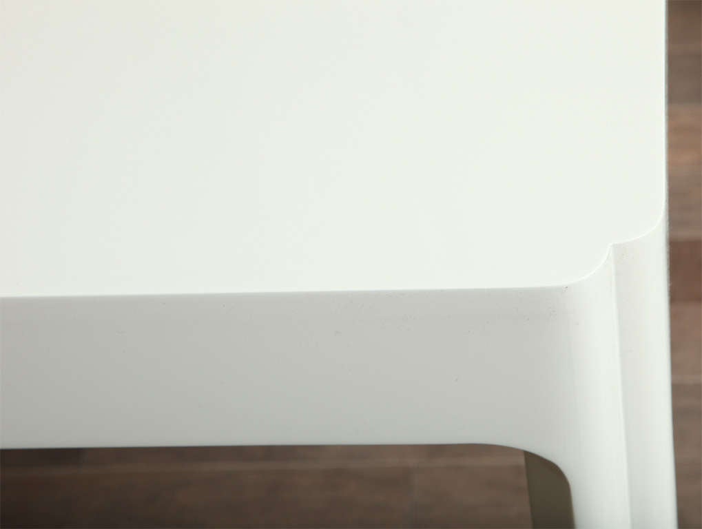 White Lacquered Game Table, c.1960 at 1stDibs