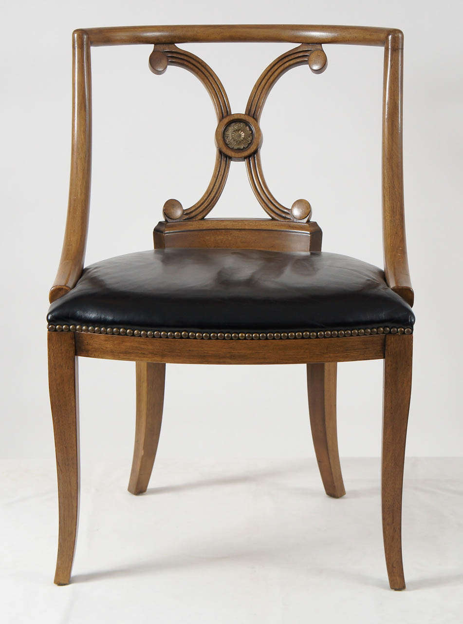 Set of Six Vintage John Stuart Neo-Classical Style Dining Chairs at 1stDibs