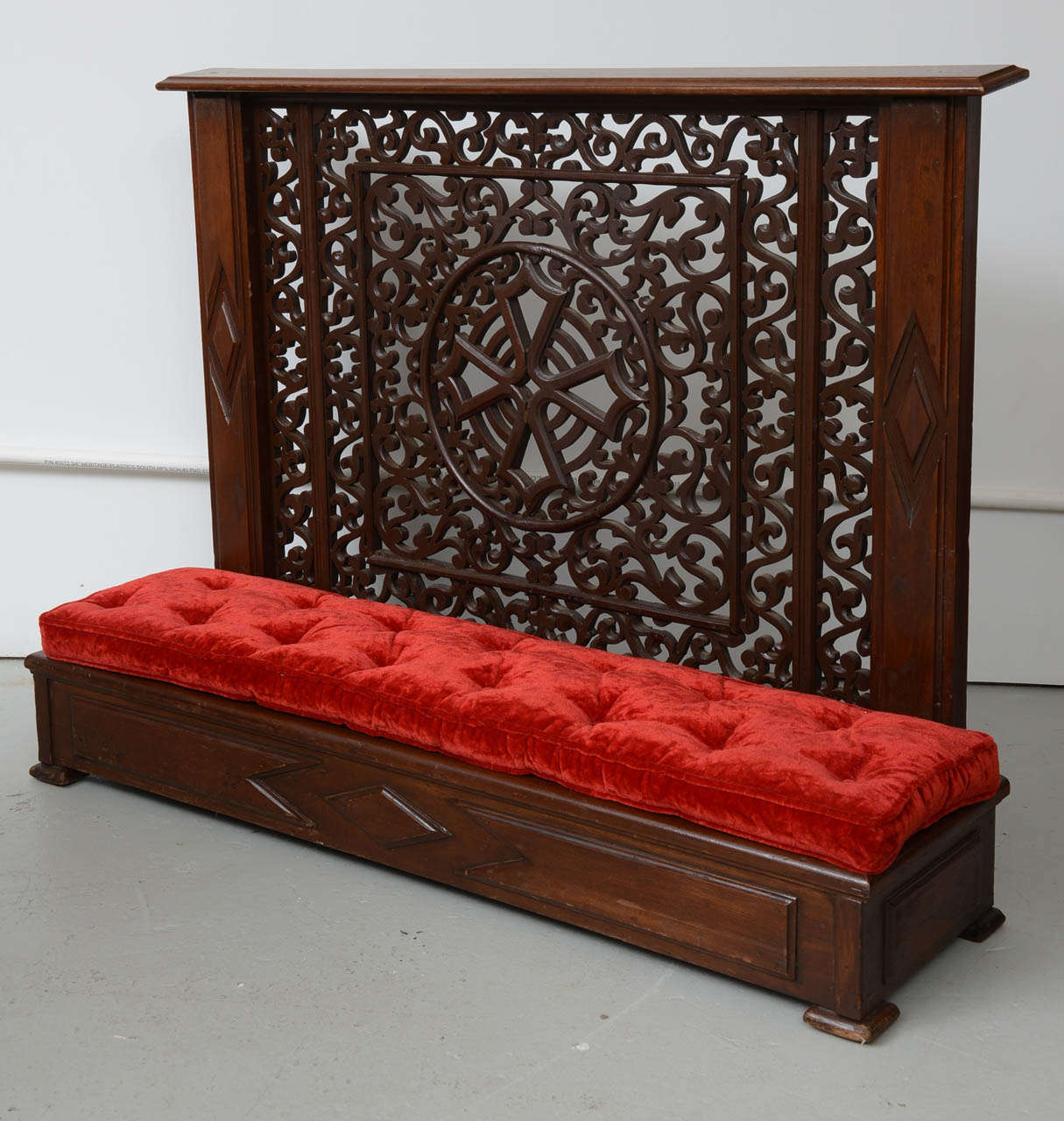 Prayer Pew, Hand Carved, 19th Century at 1stDibs