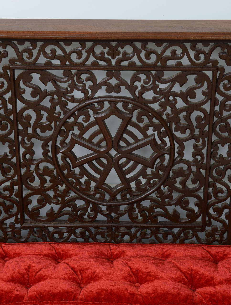 Prayer Pew, Hand Carved, 19th Century at 1stDibs
