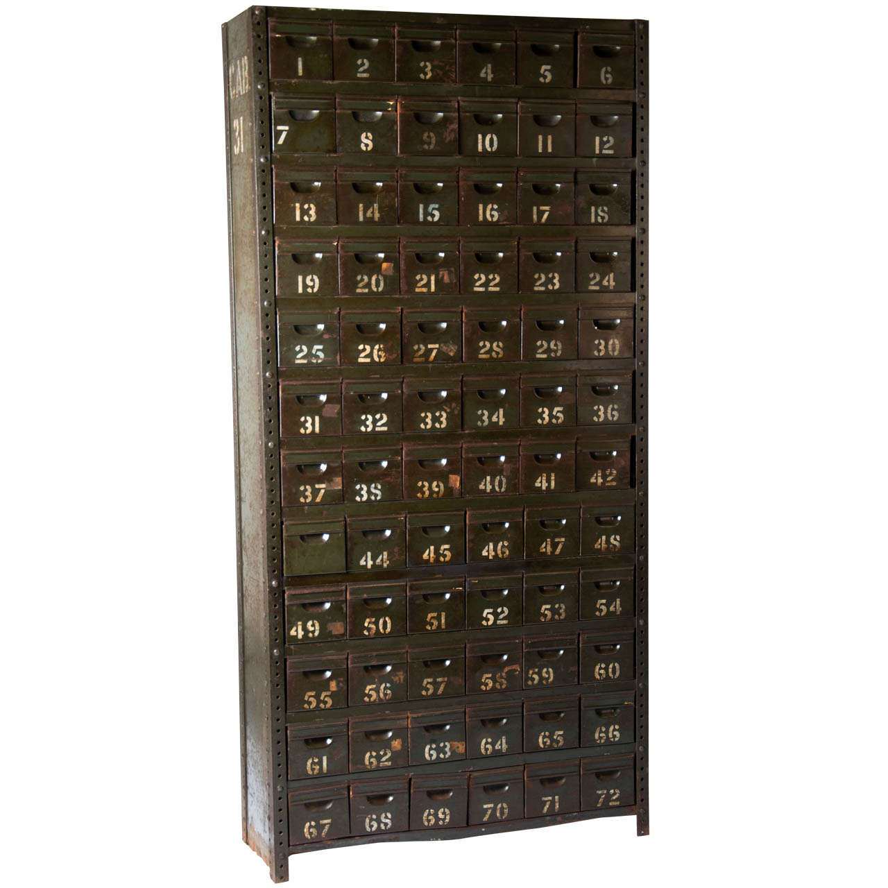 An original 2nd World War British Military Parts Cabinet at 1stDibs