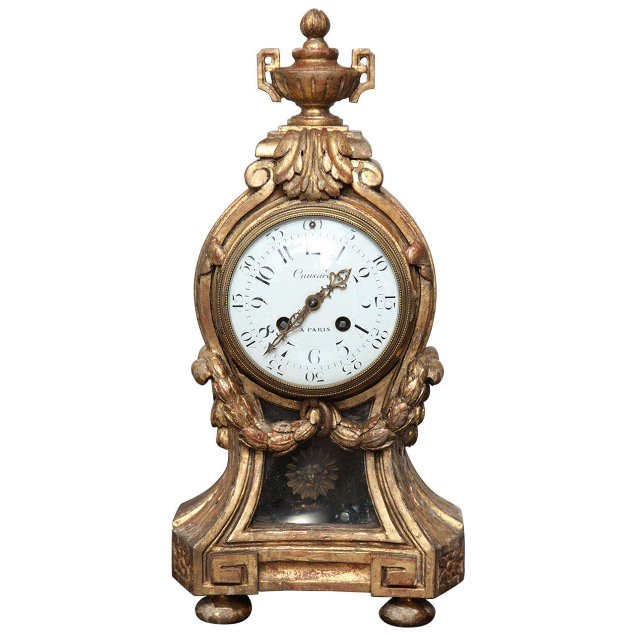 Louis XVI Style Giltwood Clock by Causard, Paris at 1stDibs