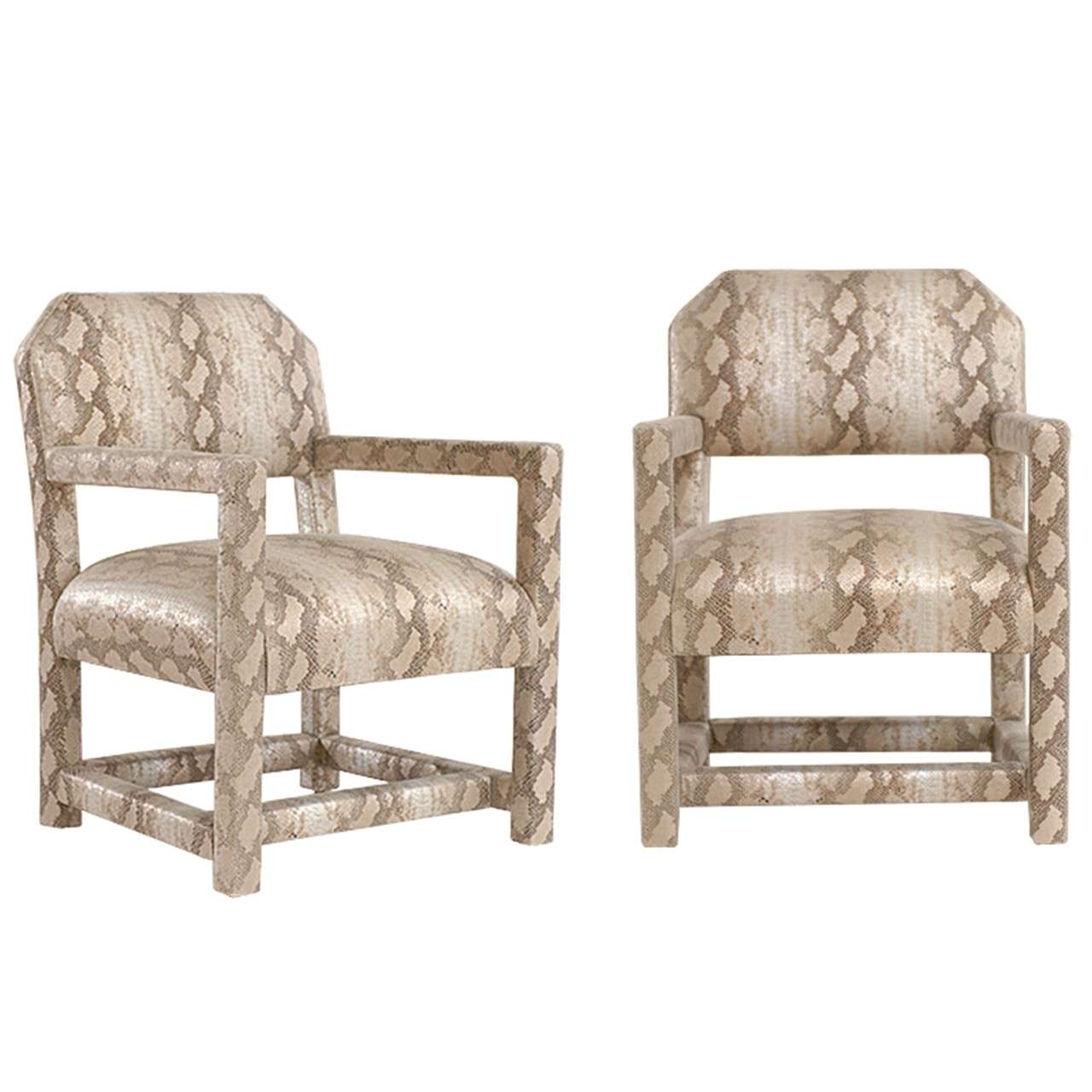 Pair Python Chairs For Sale at 1stDibs