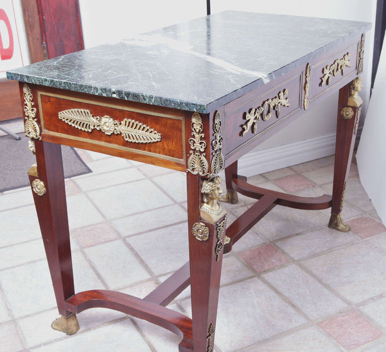 19th Century Napoleon III Empire Marble Top Console For Sale at 1stDibs ...