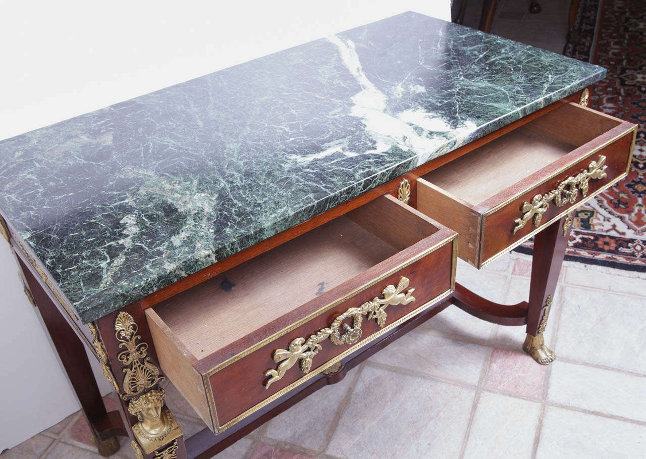 19th Century Napoleon III Empire Marble Top Console For Sale at 1stDibs ...