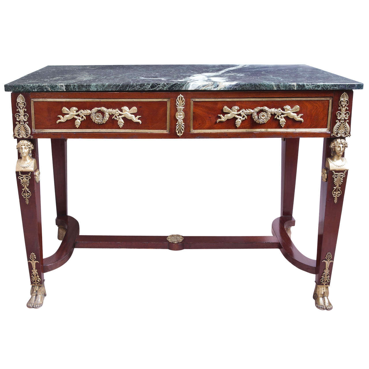 19th Century Napoleon III Empire Marble Top Console For Sale at 1stDibs ...