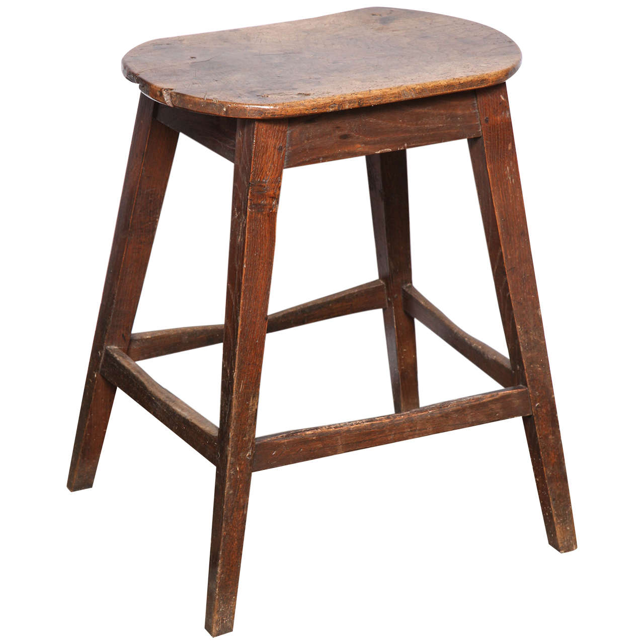 Unusually Large Oval Kitchen Stool at 1stDibs