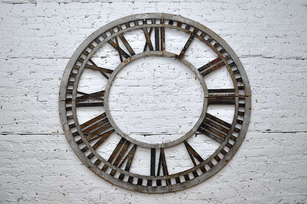 Metal Clock Face at 1stDibs