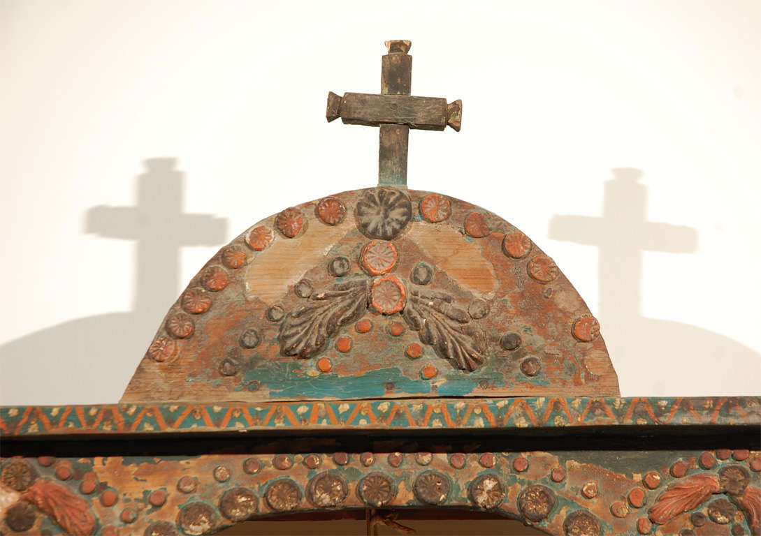 Spanish Colonial Altar Frame with Suspended Retablo at 1stDibs ...