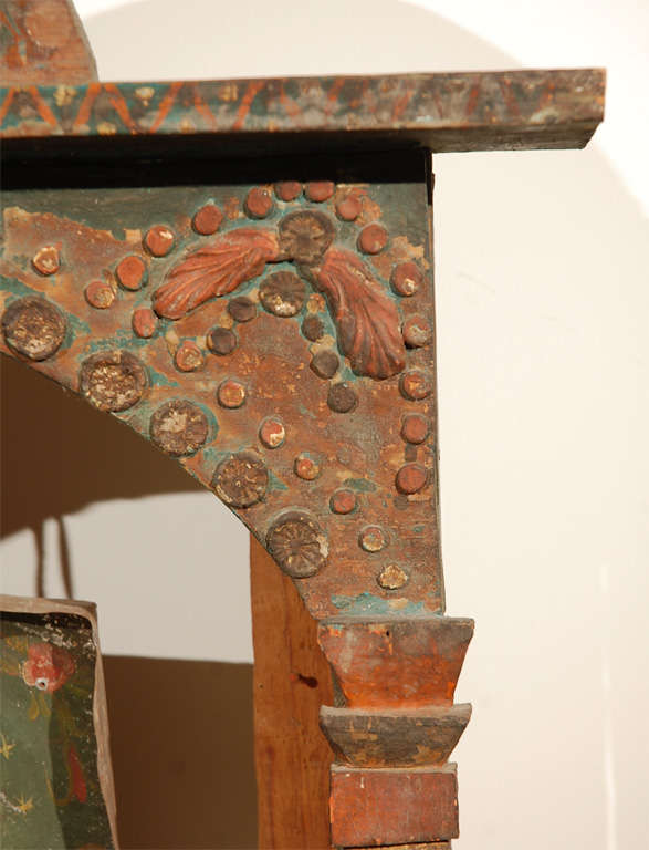 Spanish Colonial Altar Frame with Suspended Retablo at 1stDibs ...