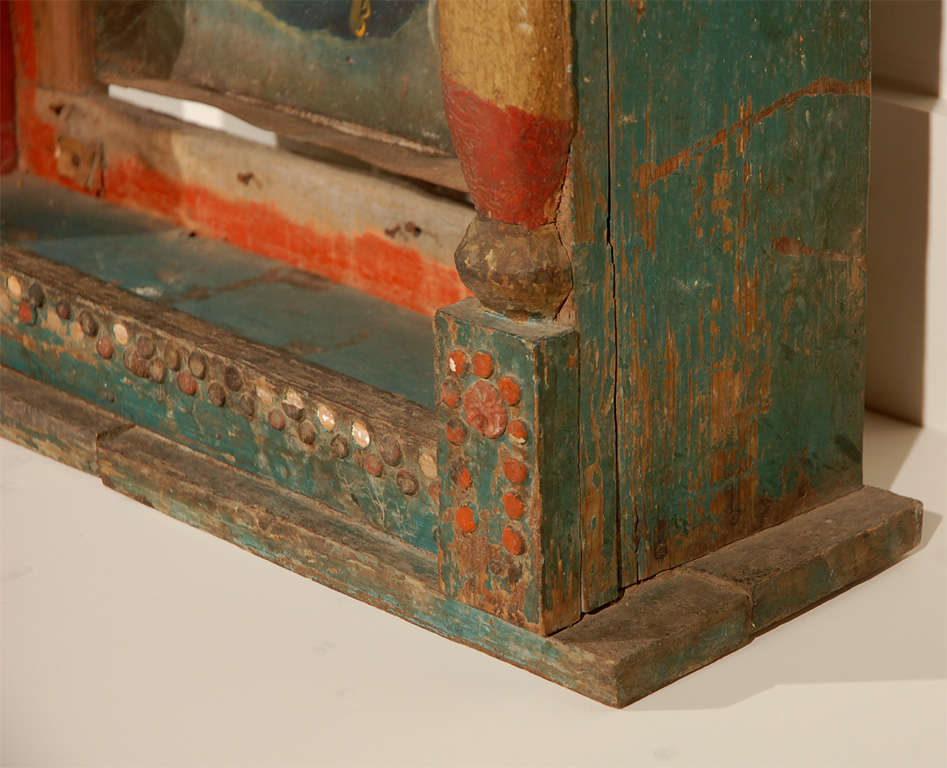 Spanish Colonial Altar Frame with Suspended Retablo at 1stDibs ...