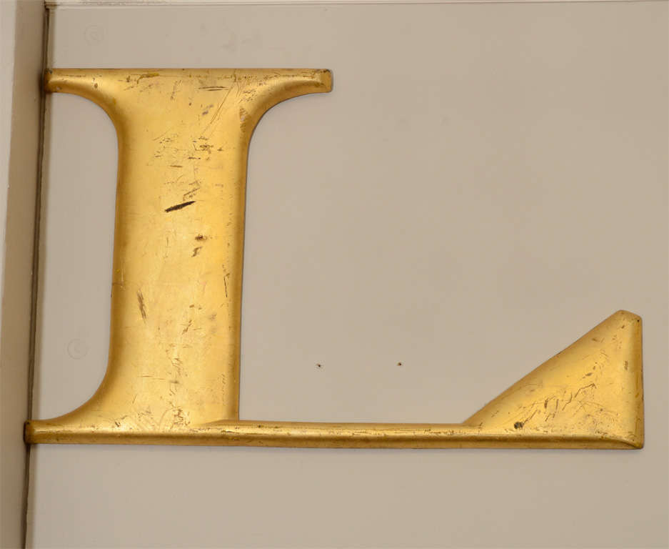 Two Vintage Woolworth "L" and "O" Gilded Cast Iron Letters at 1stDibs ...