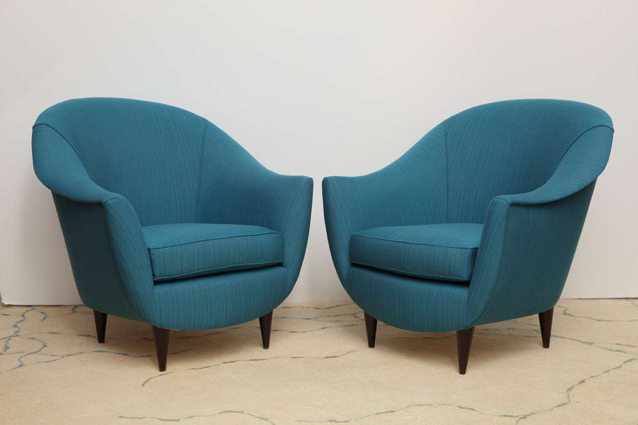 Elegant Pair of Armchairs from Italy at 1stDibs