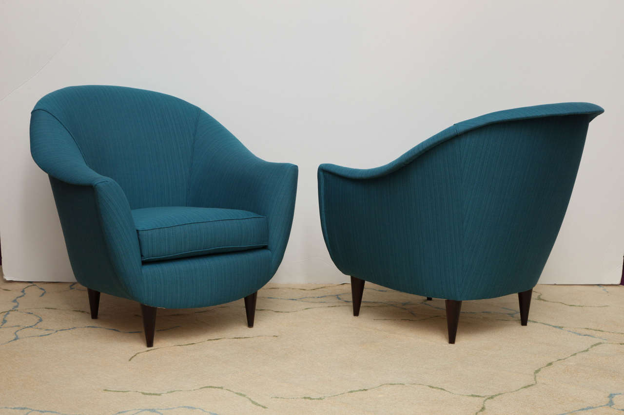 Elegant Pair of Armchairs from Italy at 1stDibs