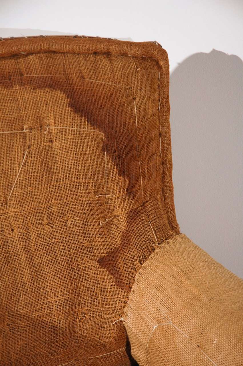 Antique French Chairs. Original Burlap and Horsehair. at 1stDibs