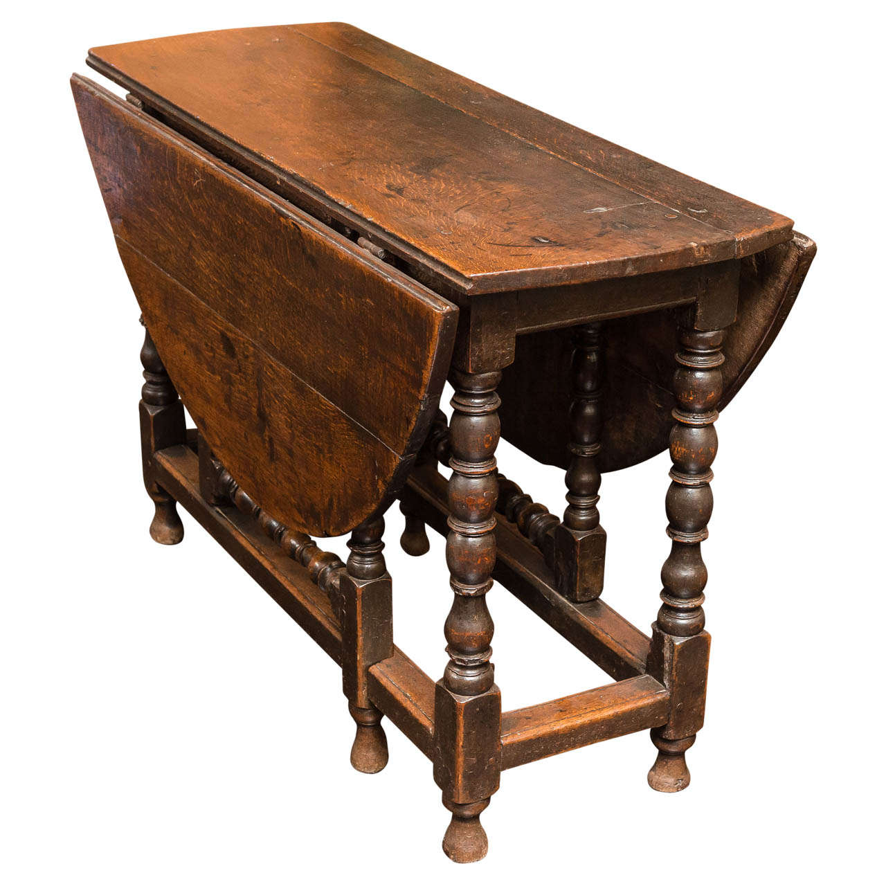 English Oak Gateleg Table circa 1760 at 1stDibs