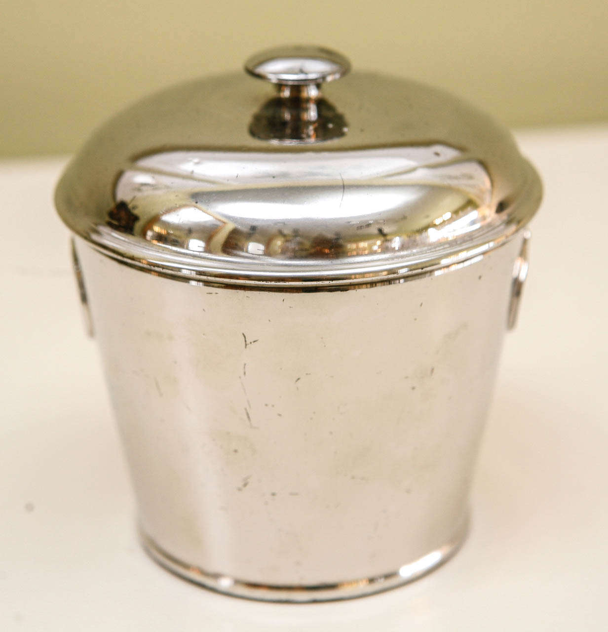 An English Silver Luster Small Pot with Lid, c. 1800 at 1stDibs