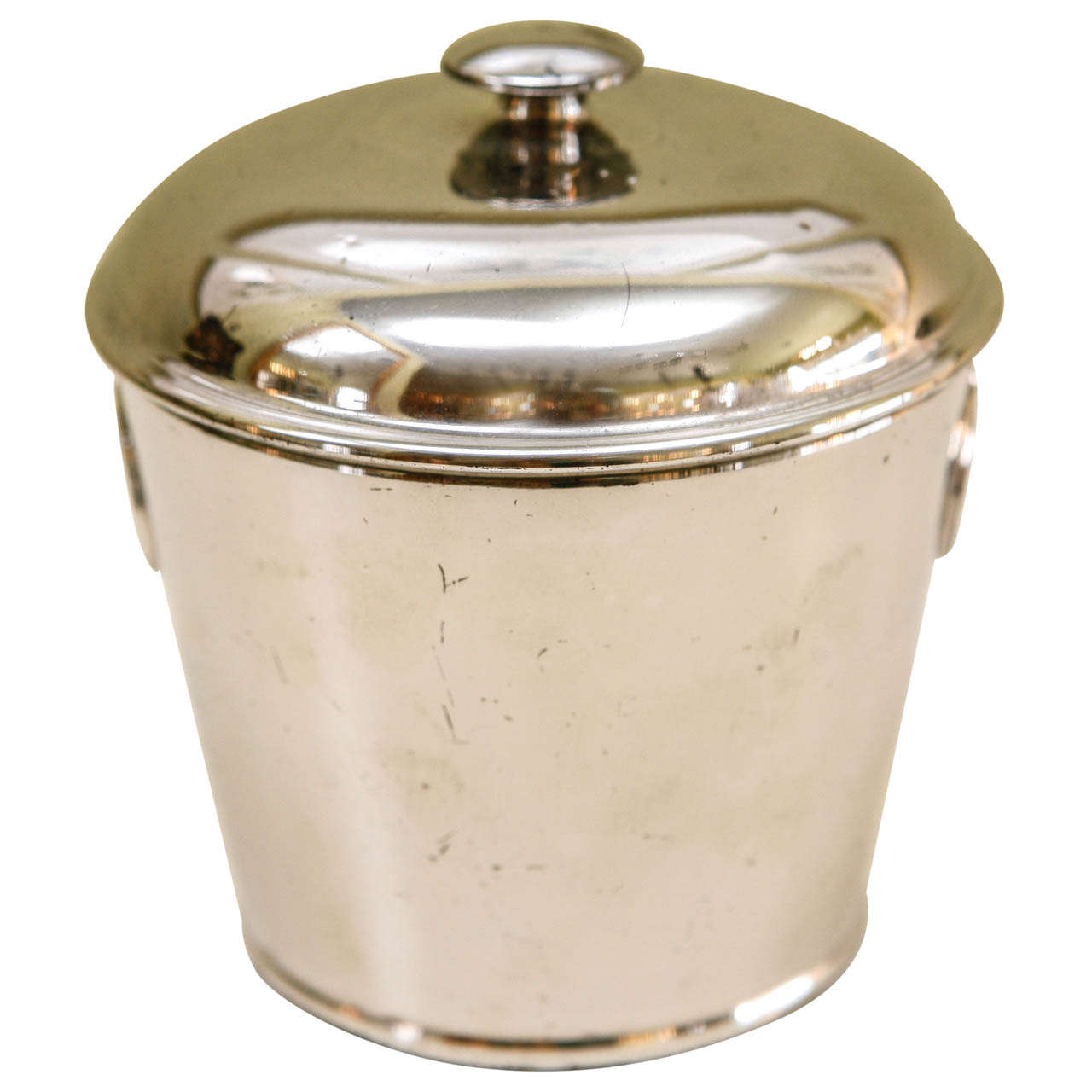 An English Silver Luster Small Pot with Lid, c. 1800 at 1stDibs