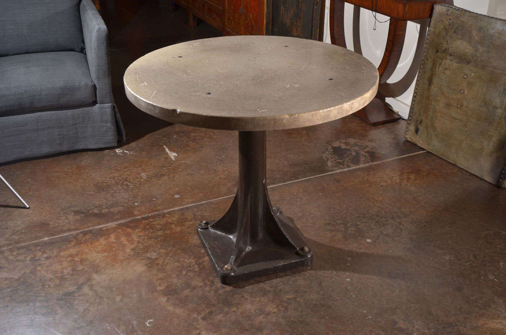 Antique Industrial Center Table at 1stDibs
