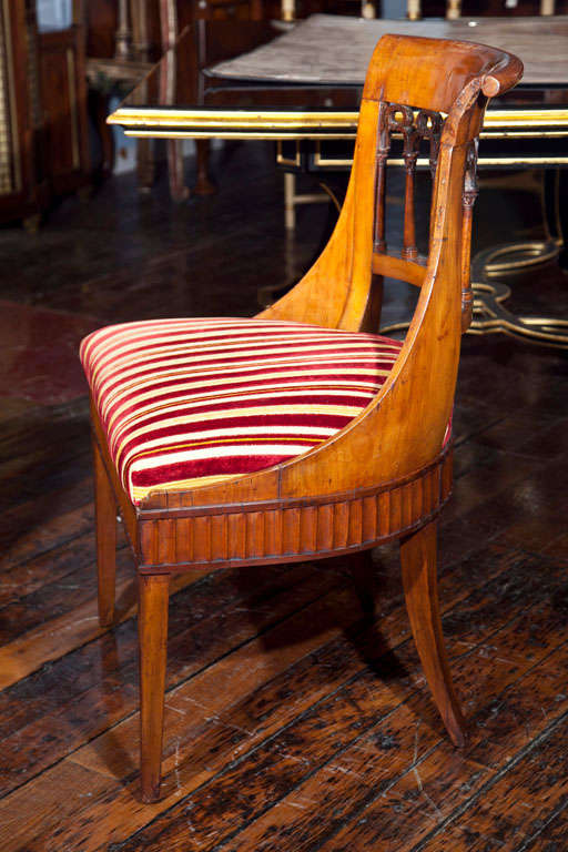 Period Biedermeier Chair For Sale at 1stDibs