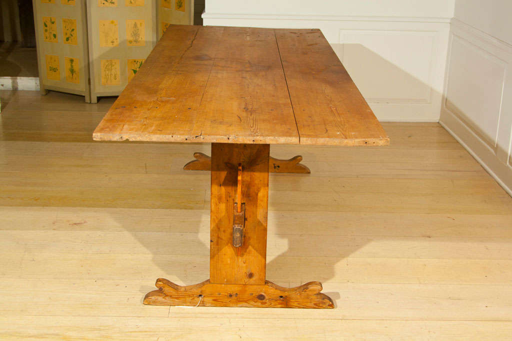 Swedish Trestle Table For Sale at 1stDibs