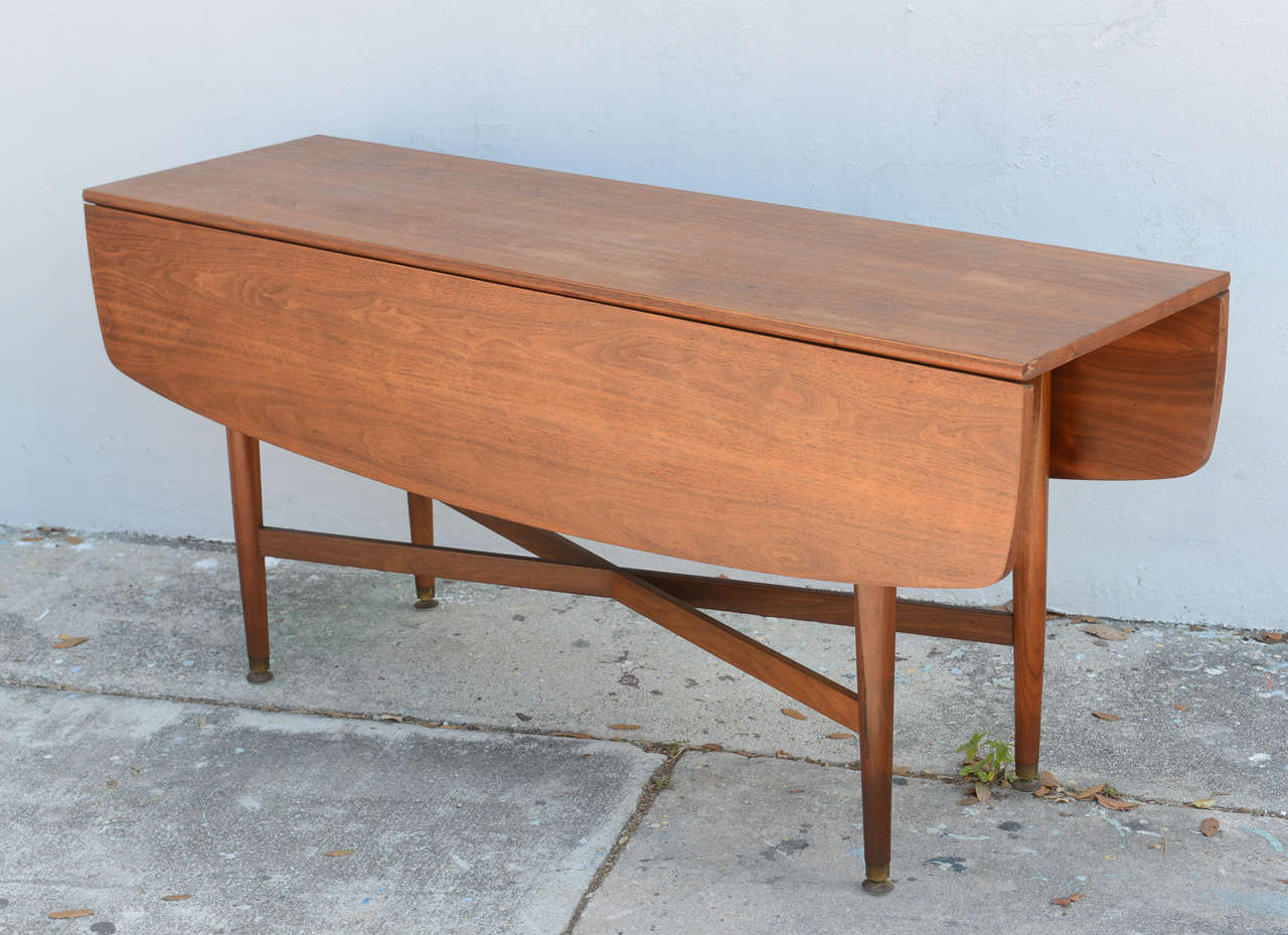 Teak Drop-Leaf Dining or Console Table Danish, 1960s at 1stDibs | drop ...