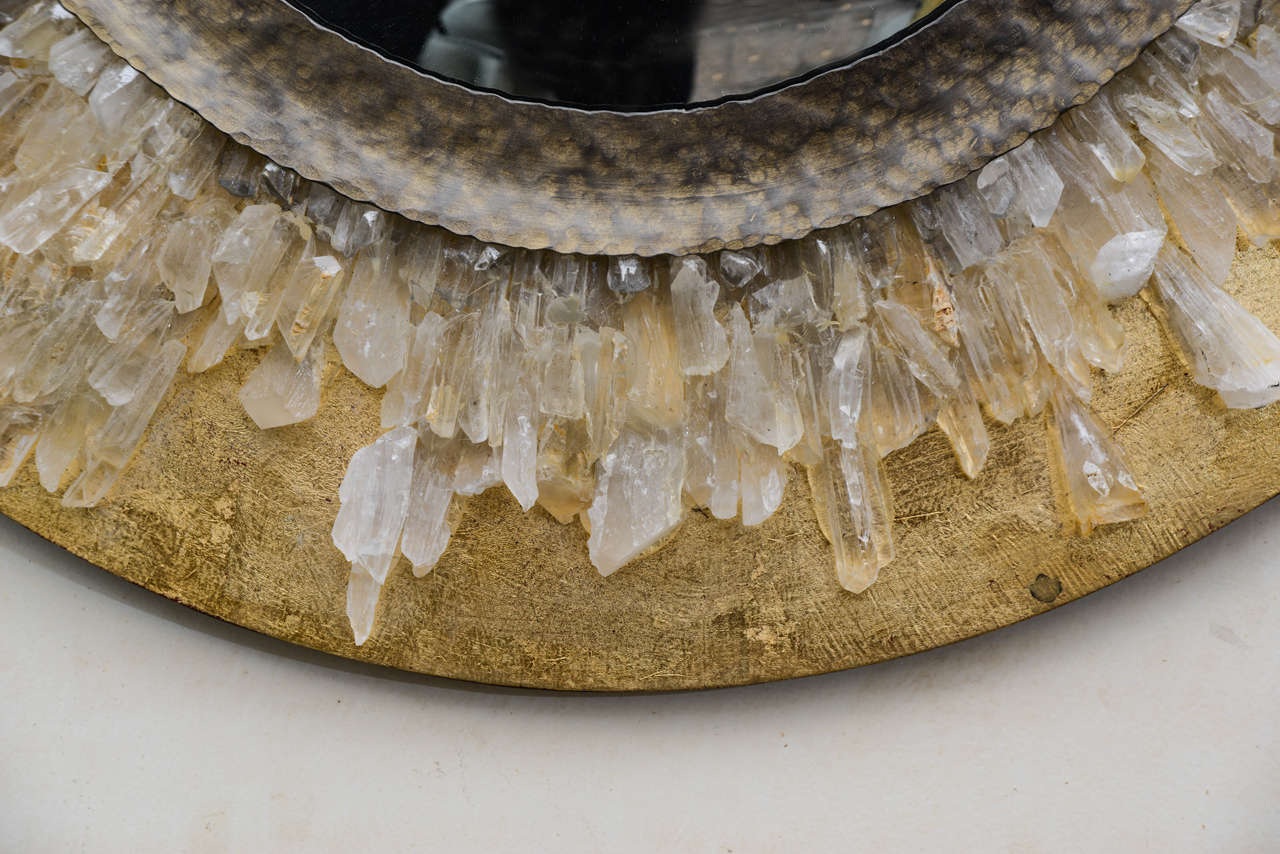 Rock Crystal Mirror by Enzo Missoni at 1stDibs