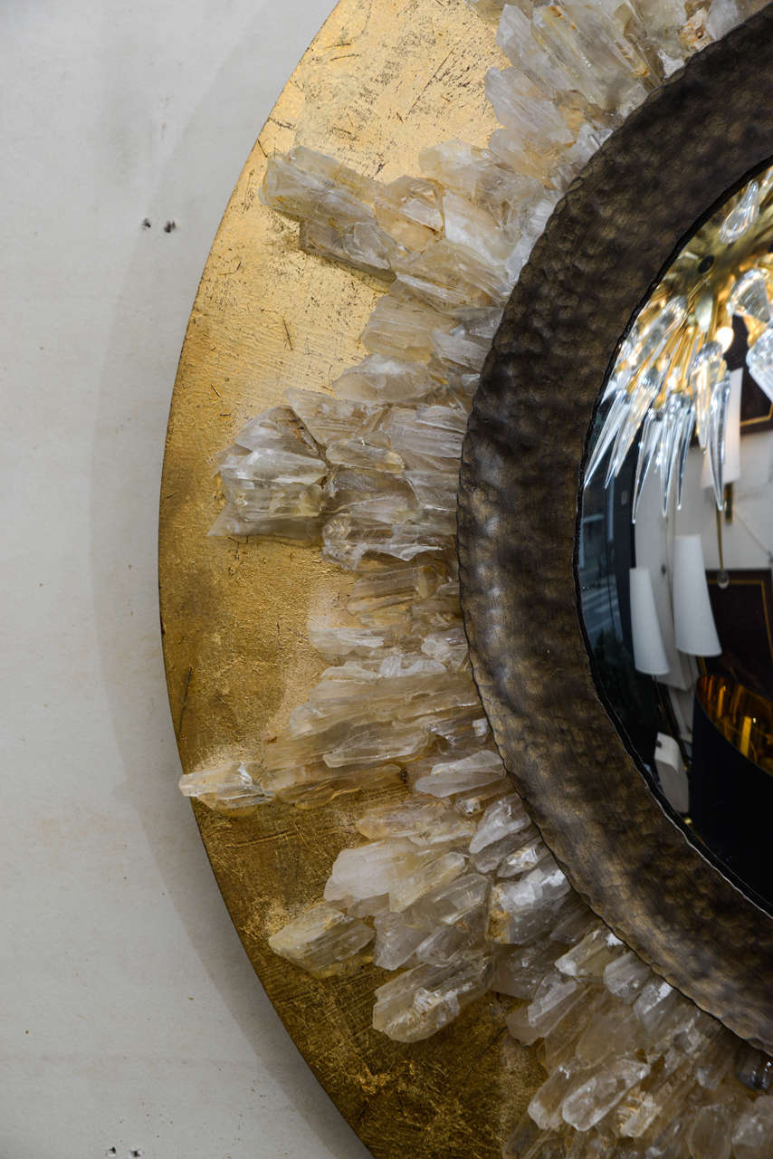 Rock Crystal Mirror by Enzo Missoni at 1stDibs